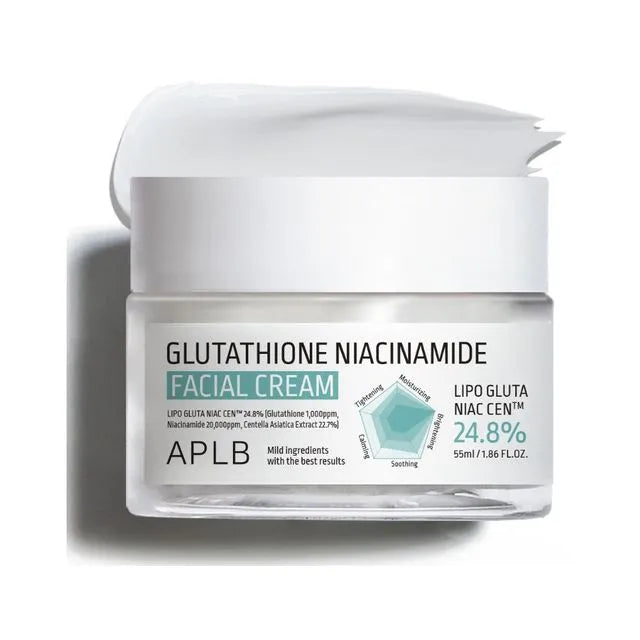Glutathione Niacinamide Facial Cream, 55ml – Glowin